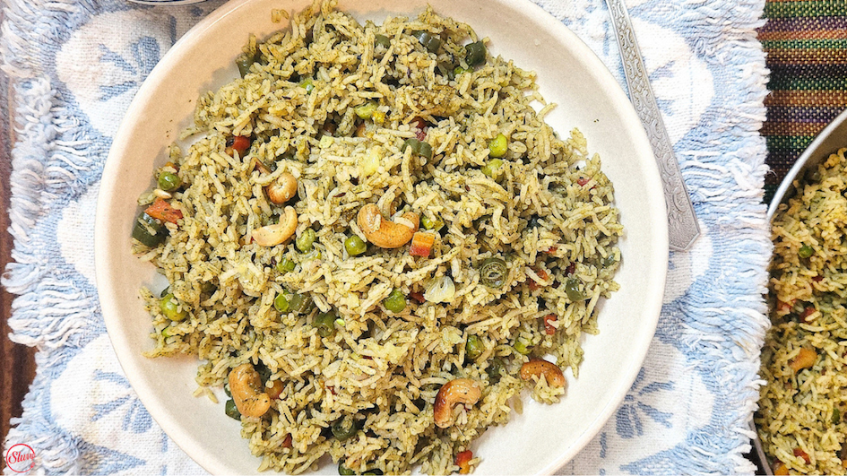 One-Pot Pudina Pulao - Recipes for the regular homecook